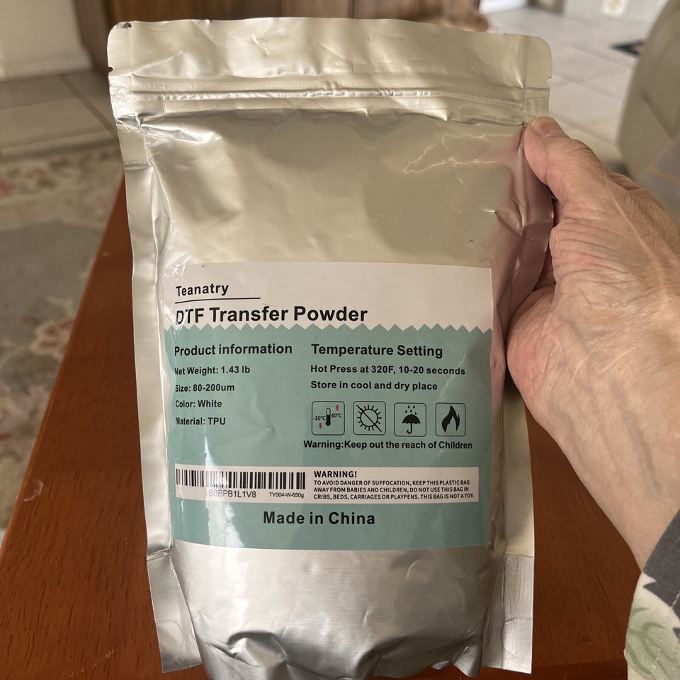 Direct to Film TPU DTF Powder, Digital Transfer Hot Melt Adh White ...
