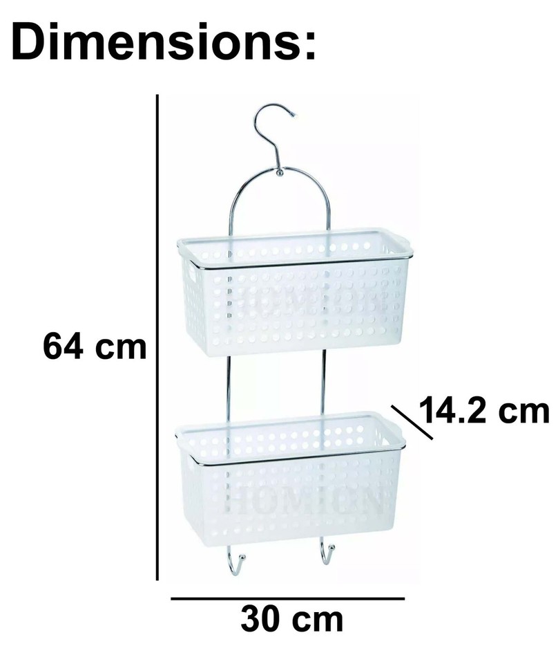 Hanging Over Door Screen Shower Caddy Bathroom Storage Rack Tidy Modern ...