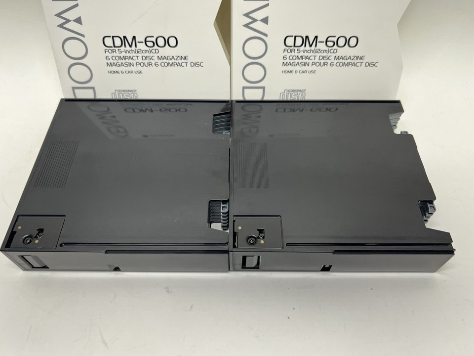 Lot Of 2 Genuine Kenwood 6 Compact Disc Magazine CD CDM-600 Excellent ...