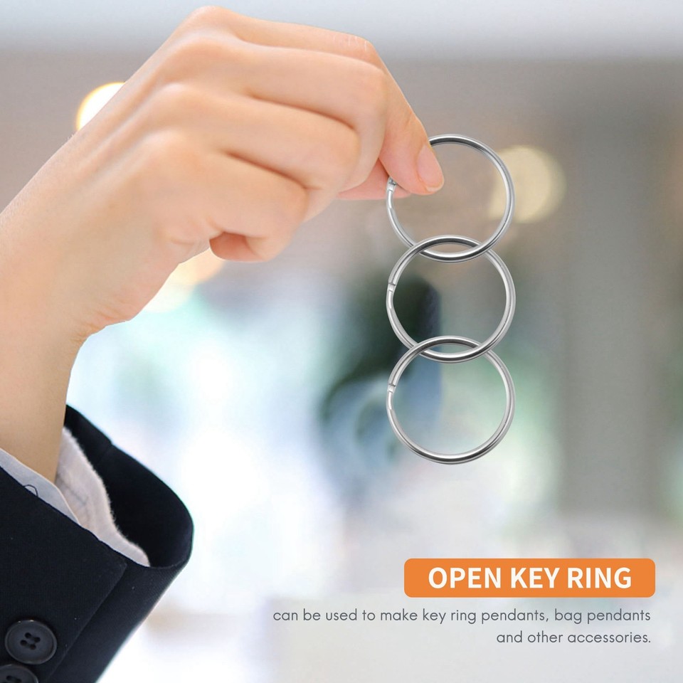 100PCS, 1 Inch Key Open Key Metal Key Flat for Household Car Keychain ...