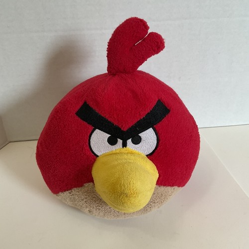 Angry Bird Plush Stuffed Animal Red 8” Commonwealth Soft Toy No Sound ...