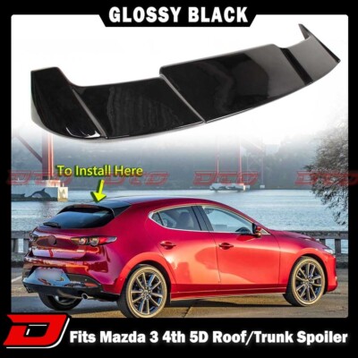 19-25 Fit For Mazda 3 4th 5D Hatchback DTO Rear Trunk Boot Spoiler ...
