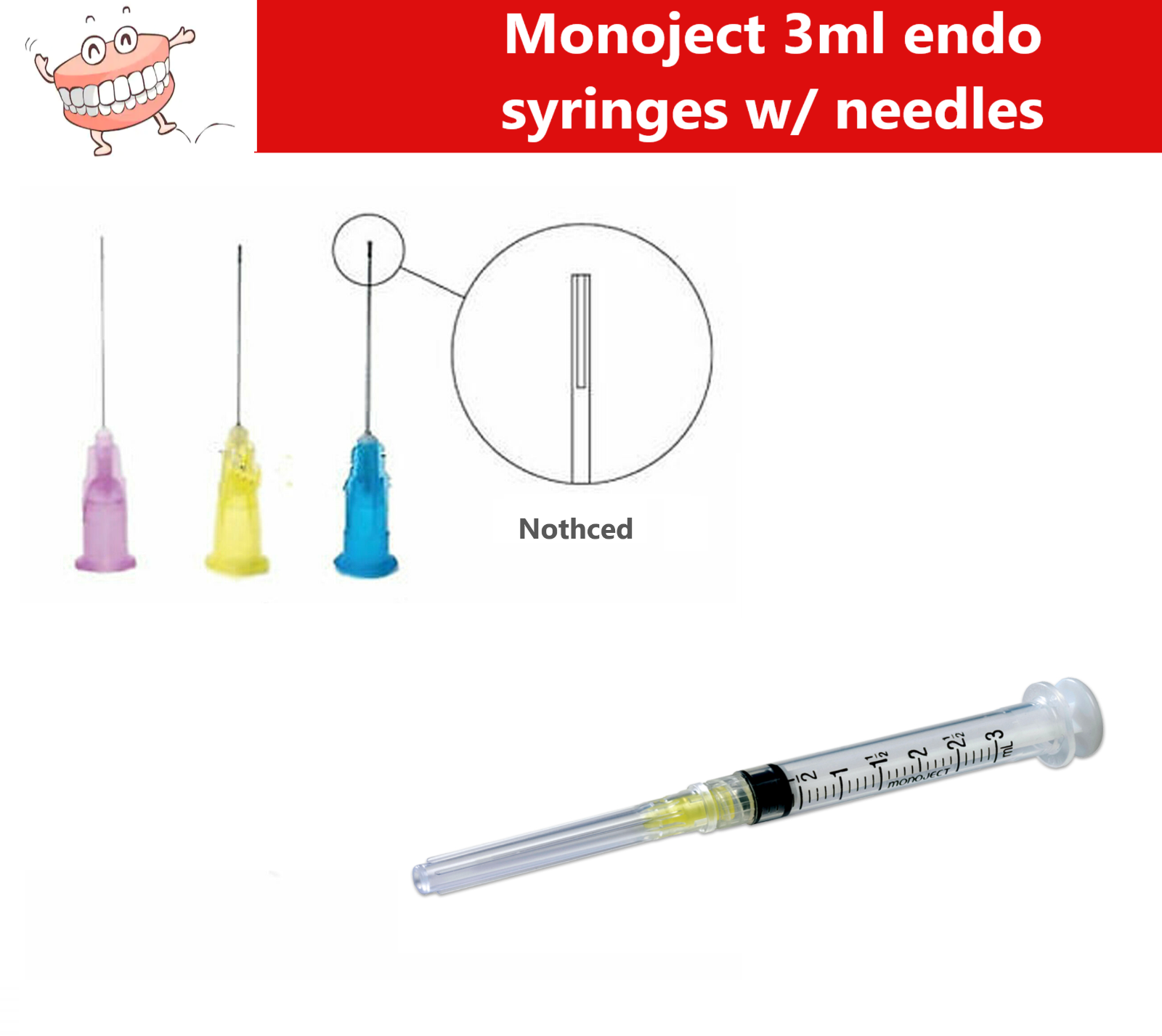 Dental Endo Irrigation Kit 3cc, Max-I-Probe Irrigation Type, 10 - 100 ...