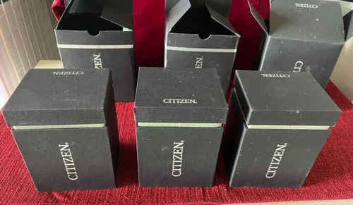 CITIZEN Watch Box With Internal Stop Against BLACK Boxes 3 Pcs | eBay