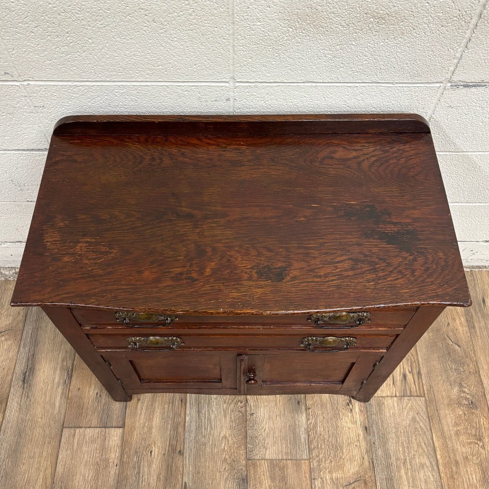 Antique Victorian Eastlake Cabinet Commode Washstand with Knapp Joint ...