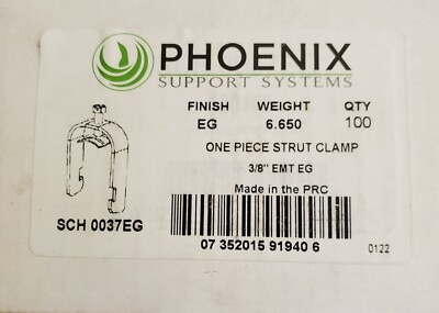 3/8" EMT ONE PIECE STRUT CLAMP | eBay