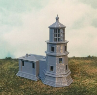 SPLIT ROCK LIGHTHOUSE - Z Scale 1:220 - Gray - No Assembly Required ...