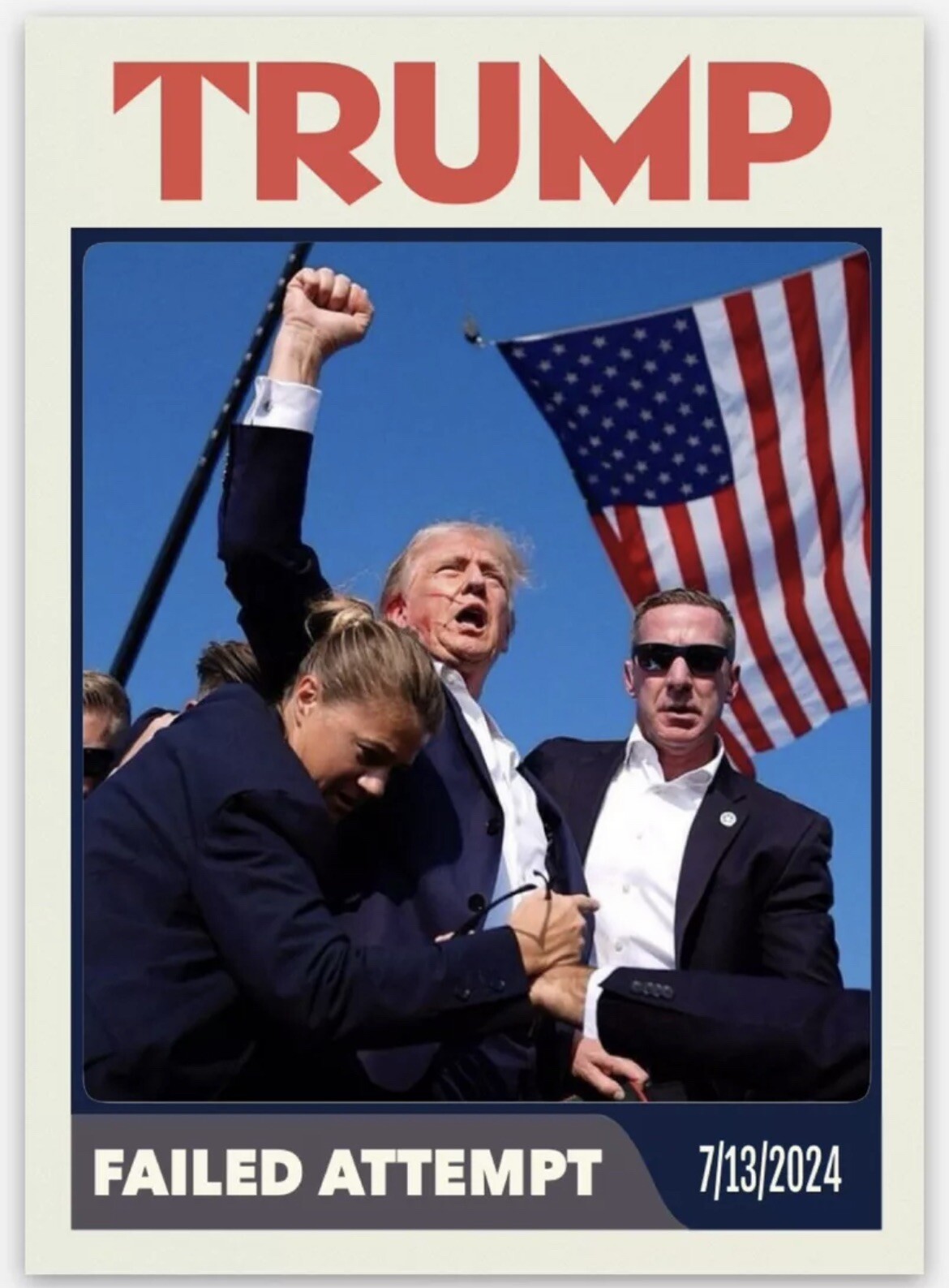 Donald Trump Trading Card - Assassination Attempt July 13th Rally Old ...