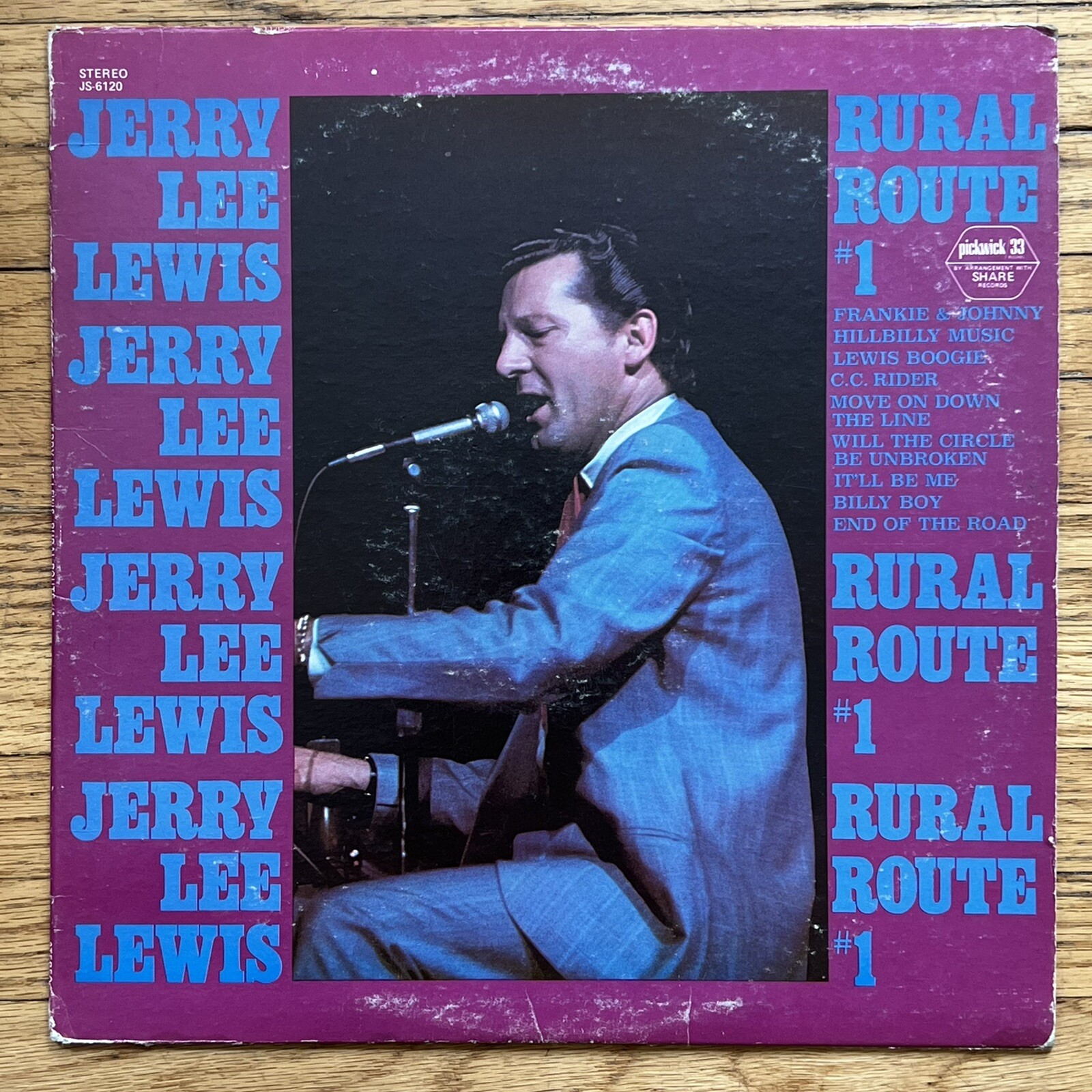 Jerry Lee Lewis Rural Route #1 LP Hilltop Pickwick Sun Lewis Boogie C C ...