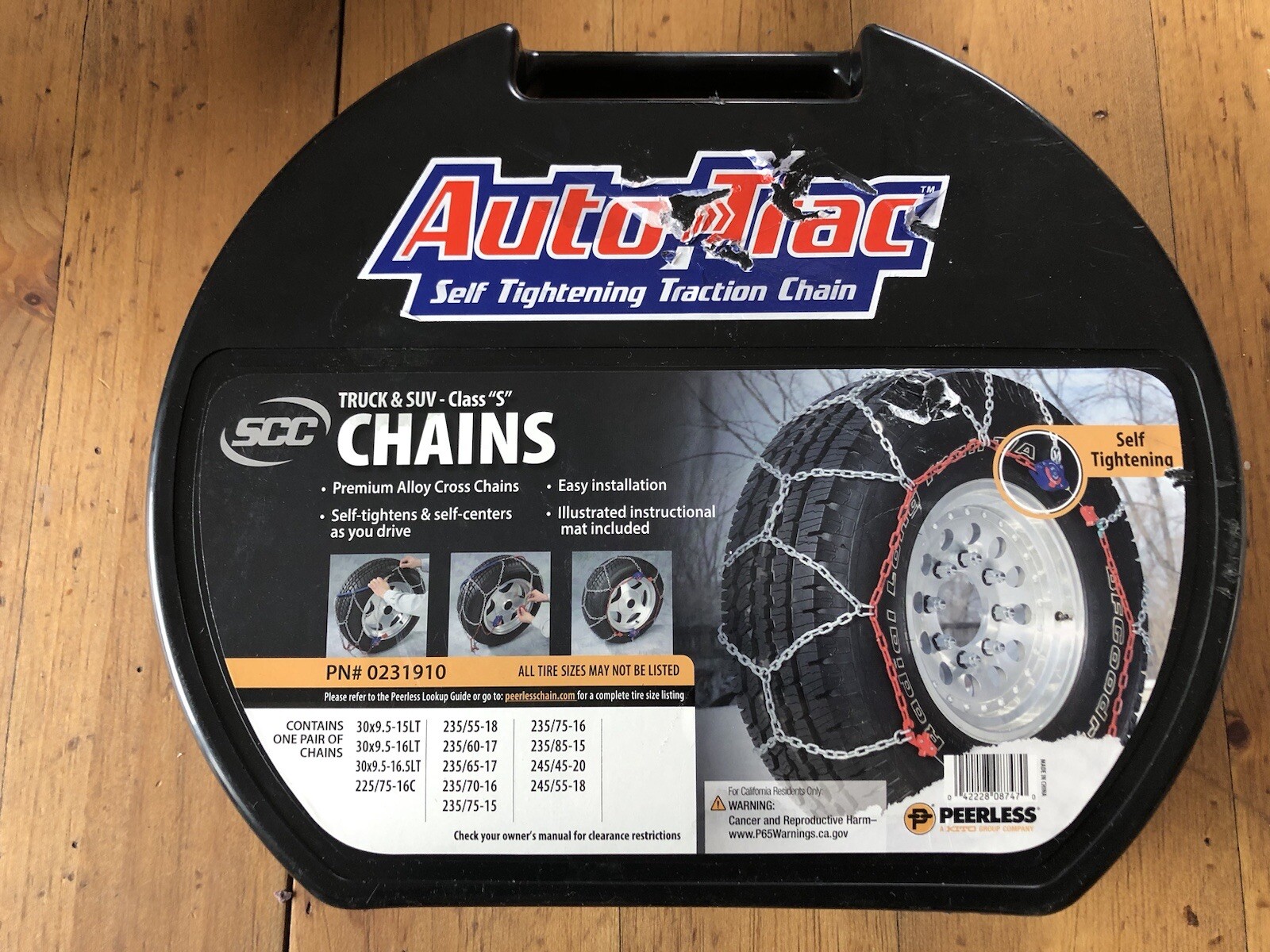 Autotrac Self Tightening Traction Chain Truck & SUV - Class "S ...
