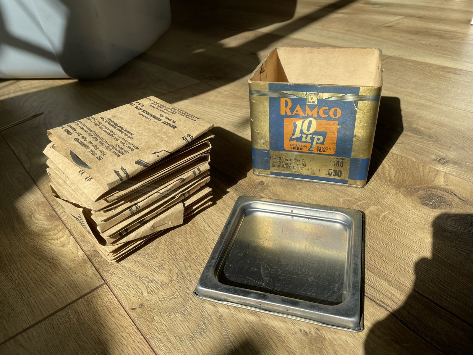 NOS Vintage Ramco 10 Up Piston Rings Stock # 1000 for 3-1/16 " 0.30 to ...