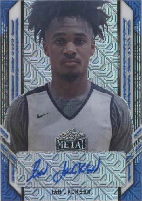 2021-22 Leaf Metal - Portrait Autographs Ian Jackson #PA-IJ1 Blue Mojo ...