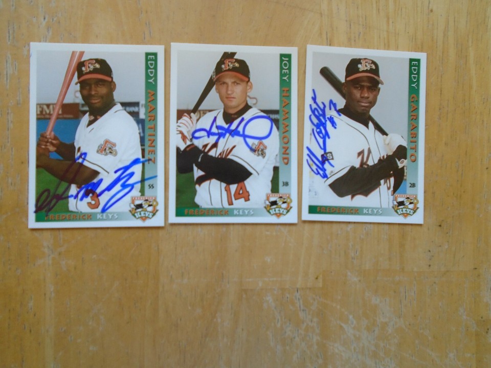 Joey Hammond--Eddy Martinez--Eddy Garabito Autographed Keys Cards | eBay