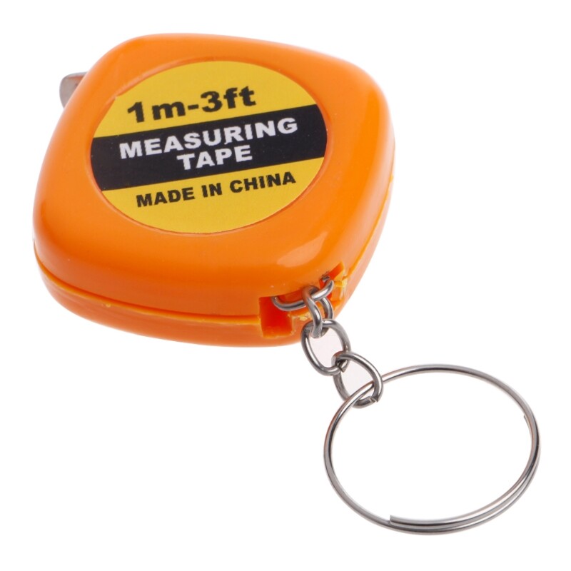 Easy Retractable Ruler Tape Measure Mini Portable Pull Ruler Keychain ...