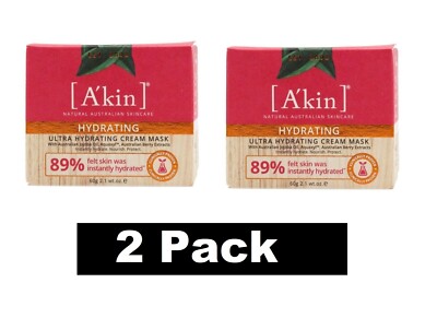 2 x A'kin AKIN 60g ULTRA HYDRATING CREAM MASK BRAND NEW | eBay Australia