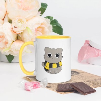 Wizard Cat Yellow Coffee Mug Decorative Wizard Mug Cat Coffee Mug | eBay