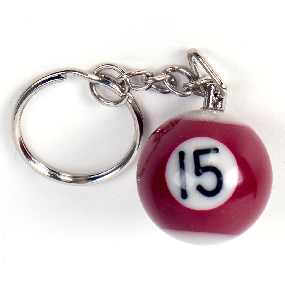 ~ 1" Billiard Ball Pool Keychain Keyring: PICK YOUR OWN POISON!!! | eBay