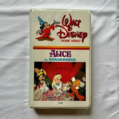 Alice In Wonderland VHS 1981 Walt Disney Home Video White Clamshell ...