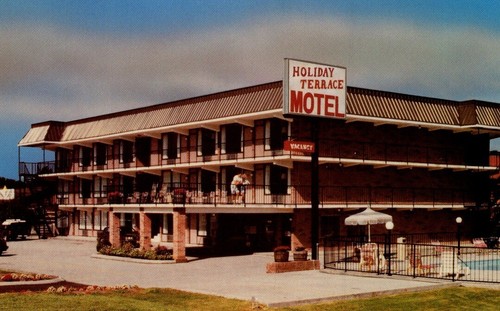 Pigeon Forge TN-Tennessee Holiday Terrace Motel Advertising Vintage ...