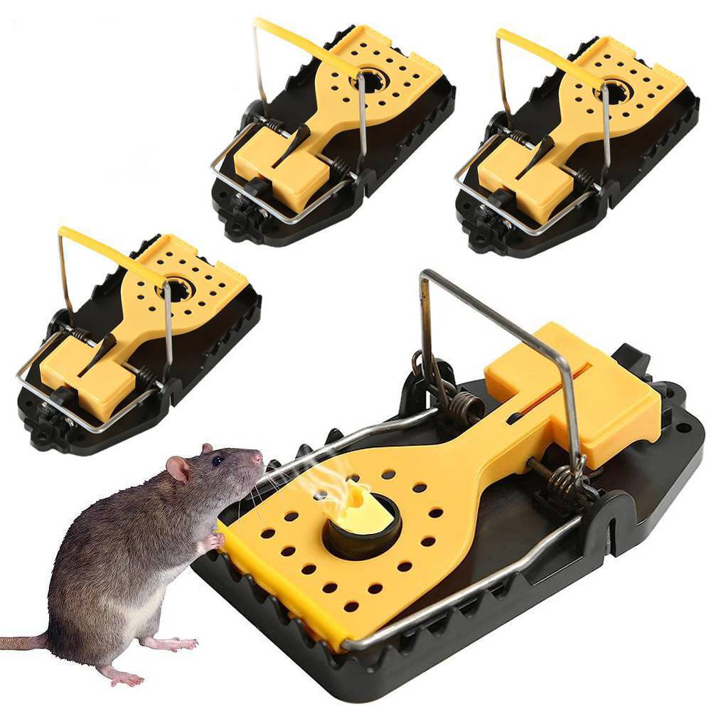 6 X Rat Catching Metal Traps Heavy Duty Snap Mouse Trap Bait Pest ...