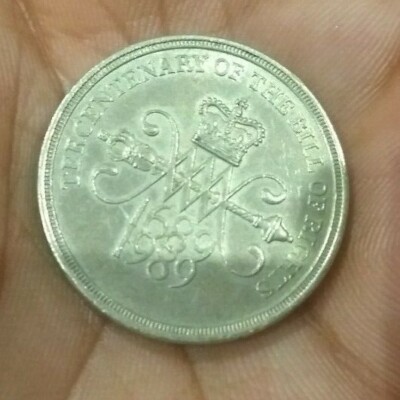 1689 - 1989 TERCENTENARY OF THE BILL OF RIGHTS OLD £2 TWO POUND COIN ...