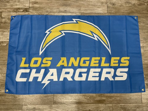 Los Angeles Chargers Football BOLT UP Banner 3x5ft Herbert MVP 2022 4 ...