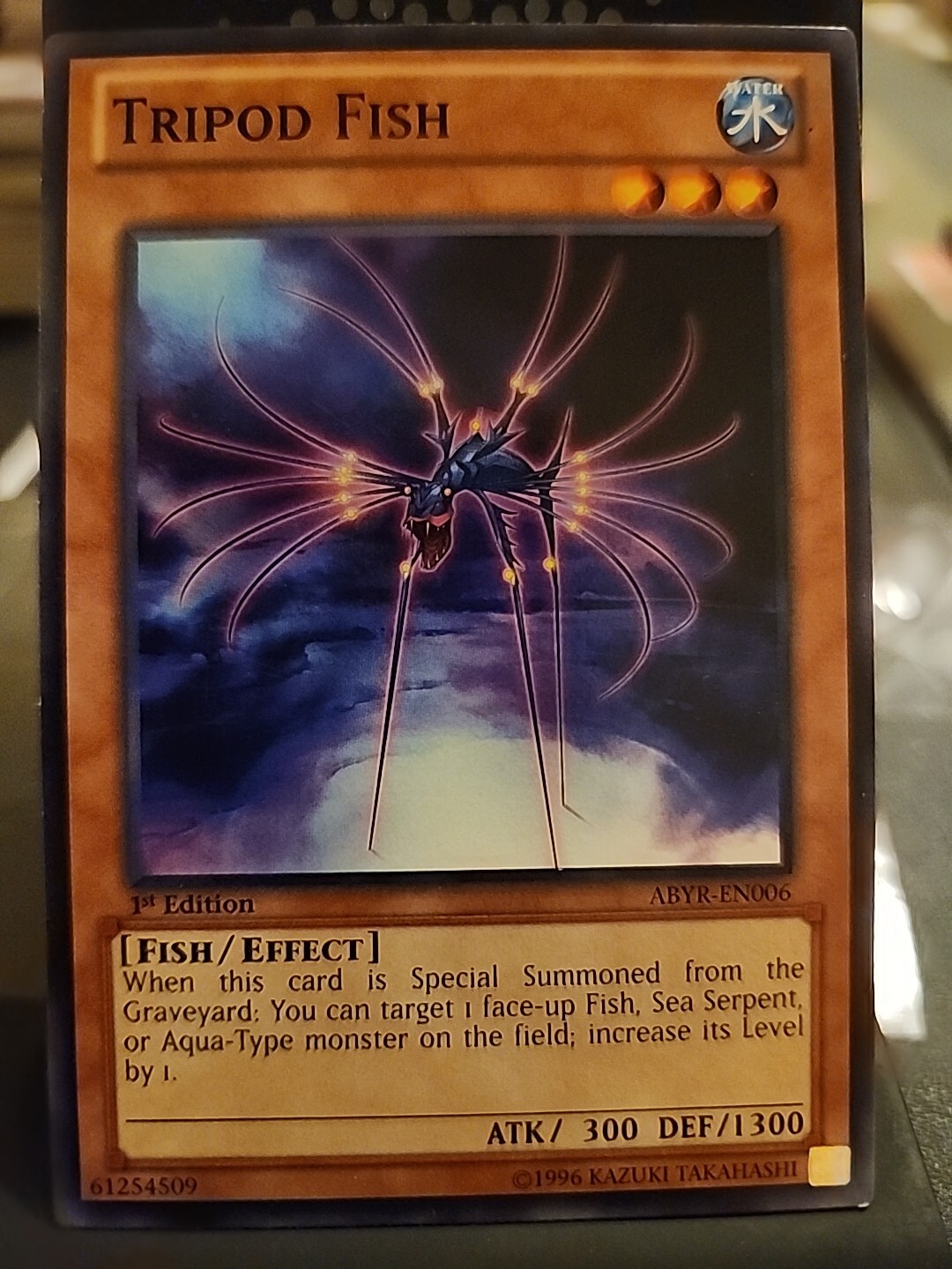 Tripod Fish - 1st Edition - Yugioh Water Monster - Vintage | eBay
