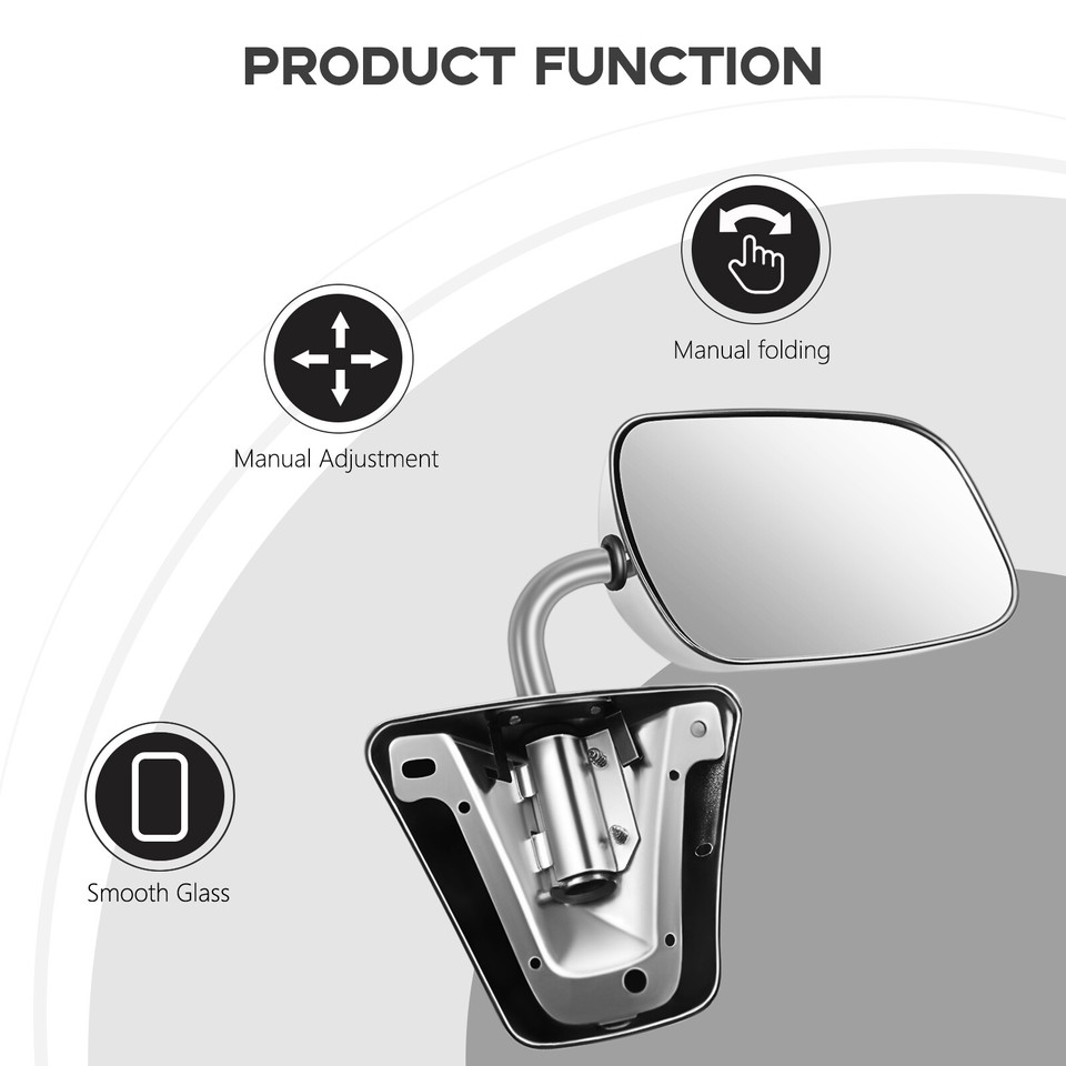 Manual Side View Mirrors LH & RH Pair Set Fits 1973-1991 Chevy Blazer ...