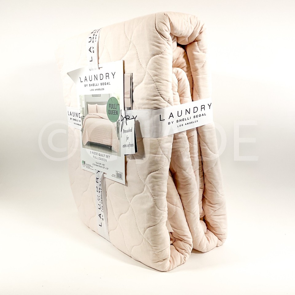 Laundry By Shelli Segal 3pc Full / Queen Quilt Set 90" x 90" New | eBay