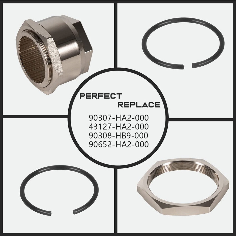 Rear Axle Lock Jam Nut for Honda TRX300EX TRX400EX TRX250X 450R ATC350X ...