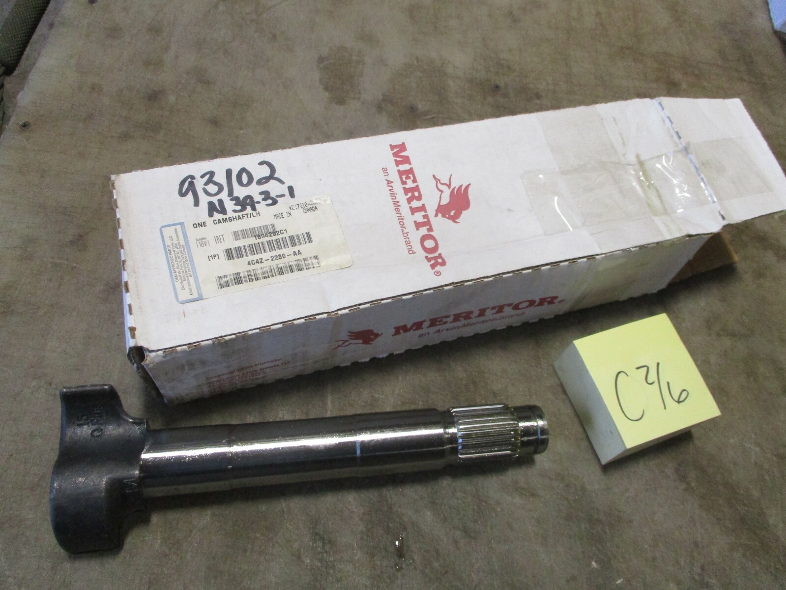 NOS Meritor S-Cam Camshaft LH for Air Brakes, PN 2210 E 7440 | eBay