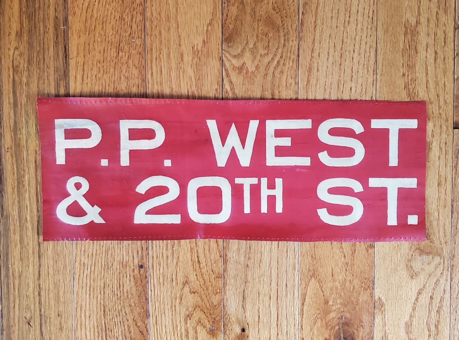 BROOKLYN QUEENS TRANSIT TROLLEY ROLL SIGN SECTION PROSPECT PARK NY BQT ...