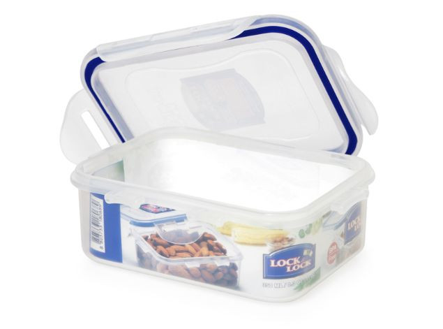 3Pcs Lock & Lock Classic Food Storage Plastic Container Set(470mL x2 ...
