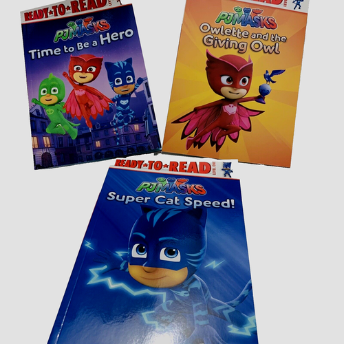 3 PJ Masks Books Ready to Read Level 1 Learning Owlette Gekko Catboy ...