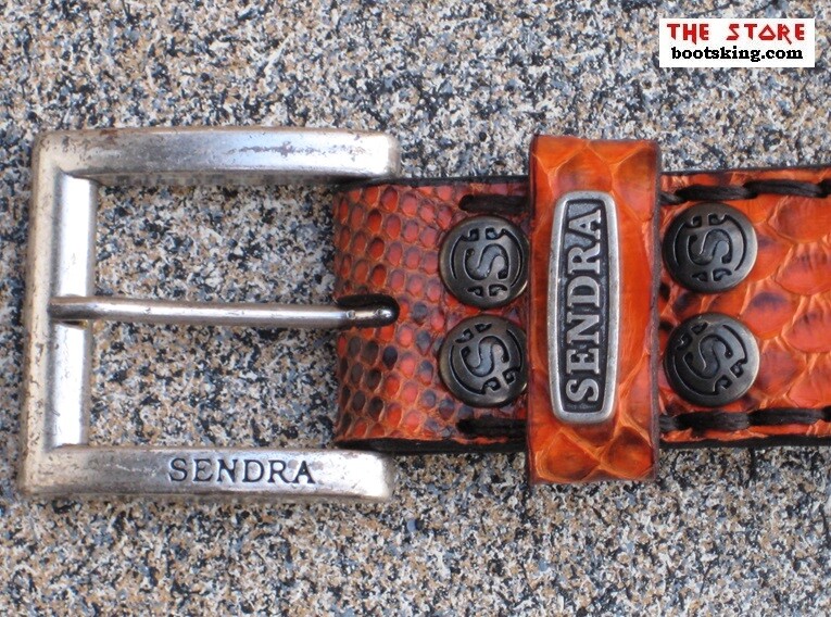 SENDRA BOOTS Gürtel Schlangenleder Python Belt Ledergürtel Handarbeit ...