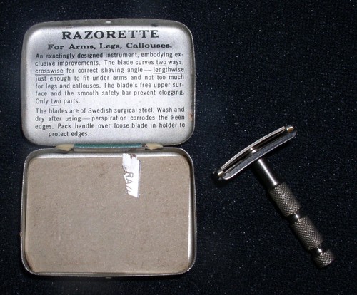 Razorette~Miniature Safety Razor in Original Tin Case | eBay