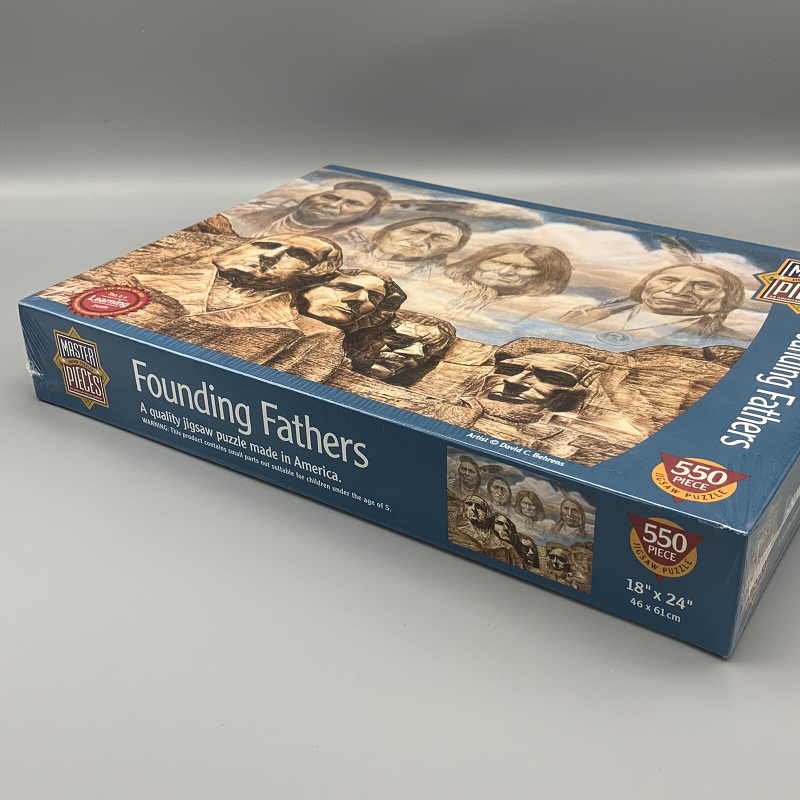 Master Pieces 550 Piece Founding Fathers History Native American Puzzle ...
