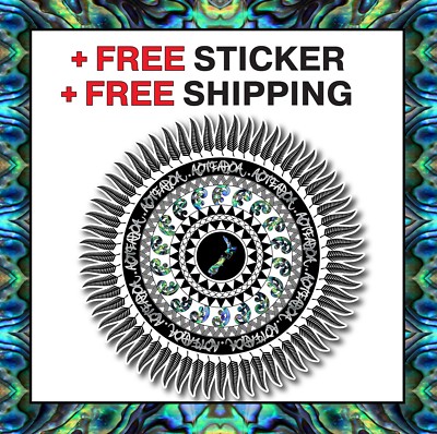 Aotearoa Maori Tribal Car Sticker Small Paua Koru Fern INCLUDES BONUS ...
