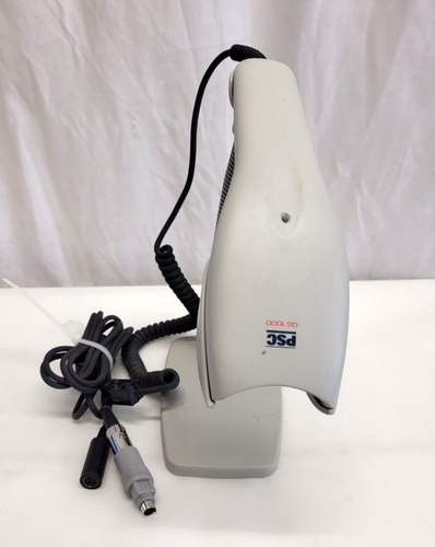 PSC QuickScan 1000 QS100 Infrared Wired Barcode Wedge Scanner & Stand ...