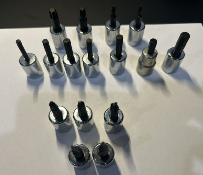 Husky Hex Bit Sockets 3/8" Drive, Torx, slotted & Phillips 28 pieces | eBay