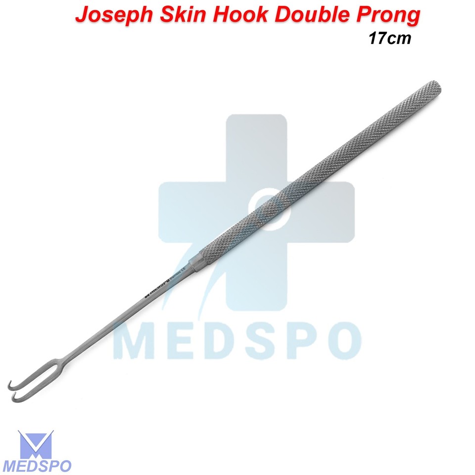 Surgical Joseph Skin Hook Sharp Soft Tissue Retractor Veterinary Double ...