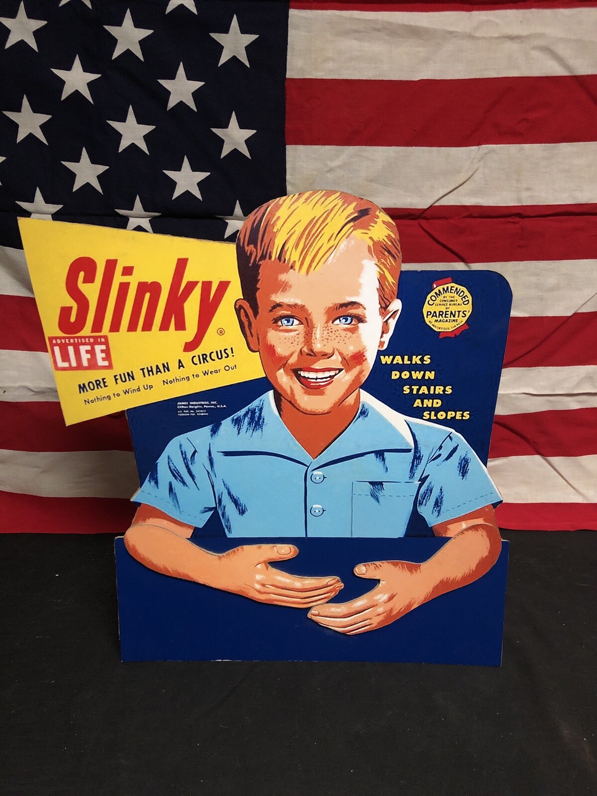 RARE 1950’s Slinky Advertising Sign | eBay