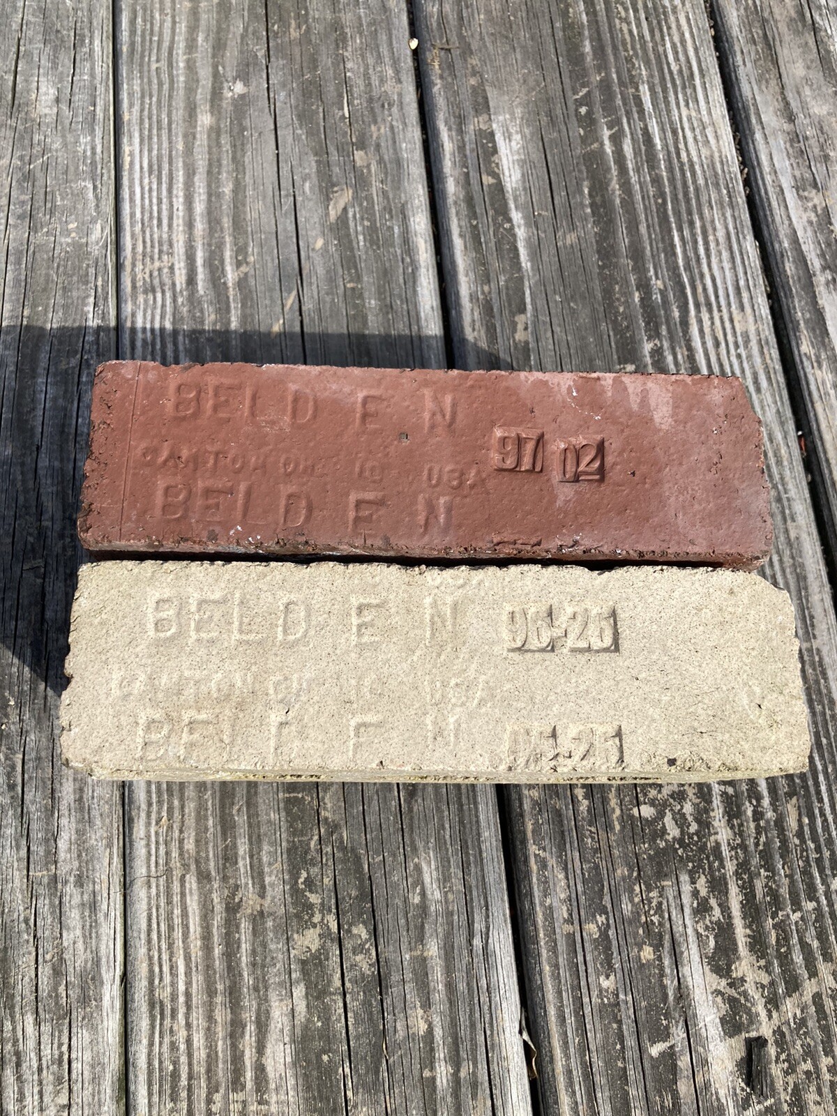 RECLAIMED- BELDEN BRICKS CANTON OHIO 2 Engineering Bricks Great Shape ...