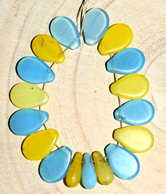 Antique Czech Molded Bohemian Tabular Tear Drop African Trade Wedding ...