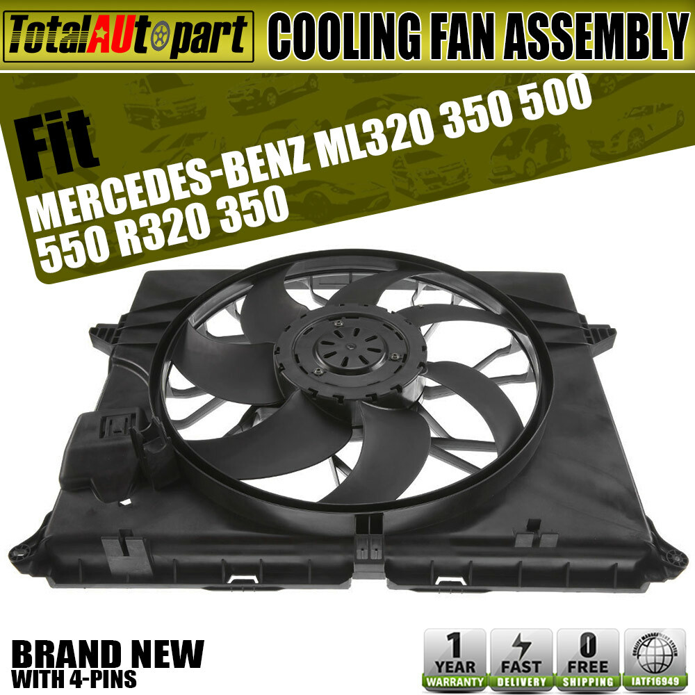 Radiator Cooling Fan Assembly for Mercedes-Benz W164 W251 R ML-Class ...