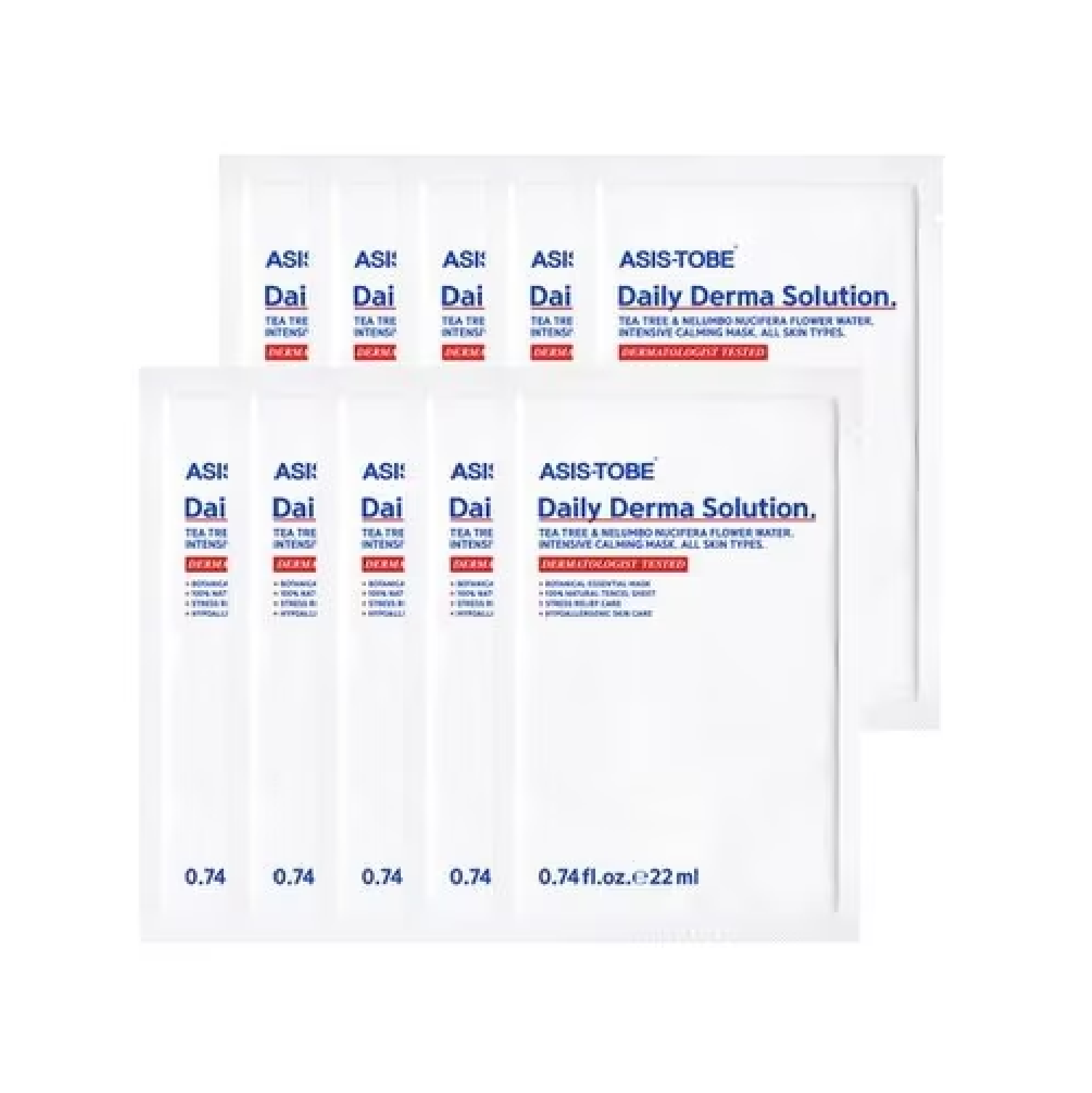 ASIS-TOBE Daily Derma Solution Mask 22ml (0.74oz) x 10ea | eBay