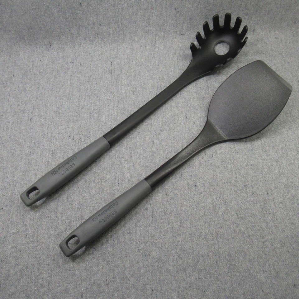 Lot of 2 Select by Calphalon Nylon Turner Spatula & Pasta Server Fork ...