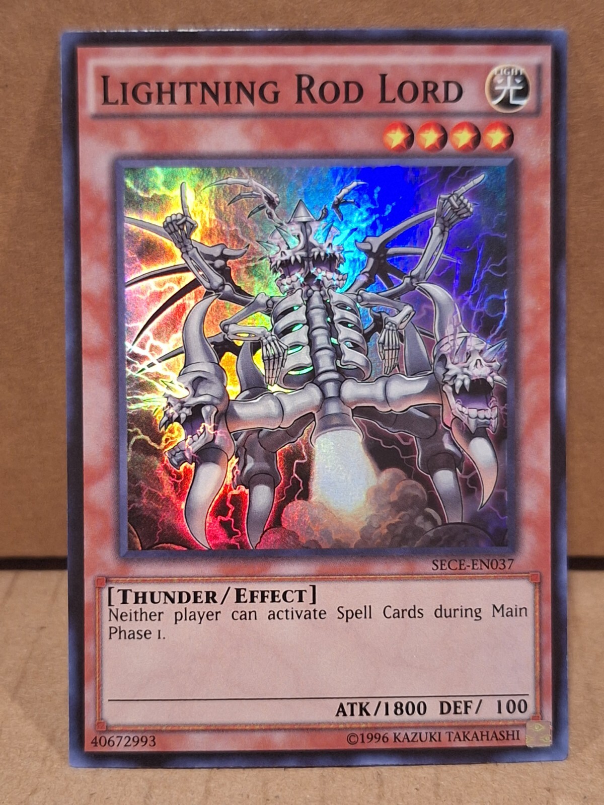 Lightning Rod Lord - SECE-EN037 Super Rare Yugioh! Holo Foil Nice! | eBay