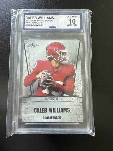 Caleb Williams 2022 Leaf Draft Rookie Silver #RS16 SGC Gem Mint 10 | eBay