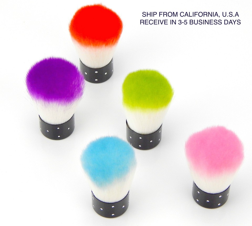 Colorful Useful Acrylic & UV Gel Nail Brush For Nail Art Dust Cleaner ...